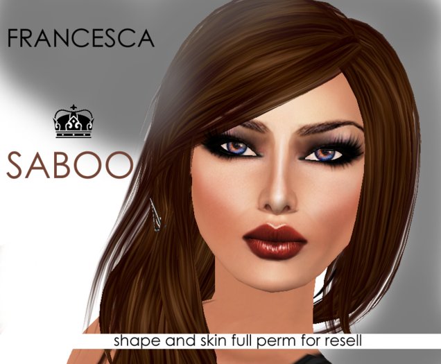 Second Life Marketplace - *SABOO* Francesca Skins & Shape FULL PERM for ...