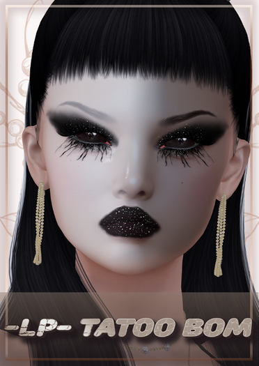 Second Life Marketplace - -LP- Tattoo ^Mask Sadness^-1 Foll LeLUTKA ...