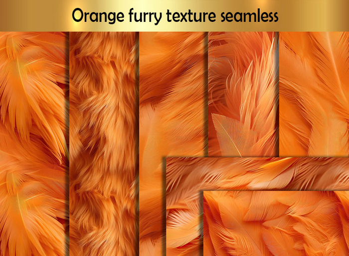 Second Life Marketplace - Orange furry texture