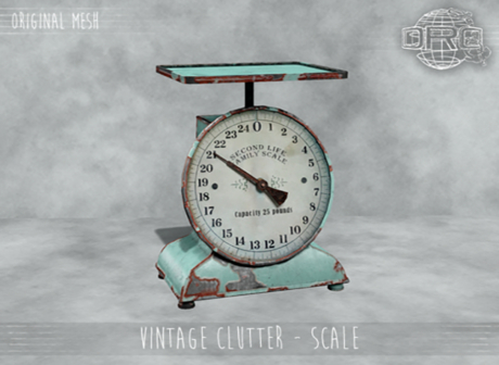 Second Life Marketplace - -DRD- Vintage Clutter - Scale