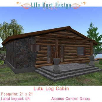 Second Life Marketplace - Lily Myst Design Lutu Log Cabin