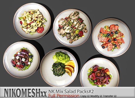 Second Life Marketplace - ::NIKOMESH::Full Permission NK Mix Salad Packs#2
