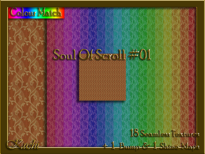 Second Life Marketplace - Soul Of Scroll #01 Seamless Texture Pack