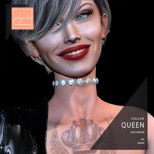 Second Life Marketplace - -[ Phy.Ka ]- 107 - Queen Collar - Reborn