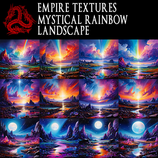 Second Life Marketplace - EMPIRE TEXTURES - mystical rainbow landscape