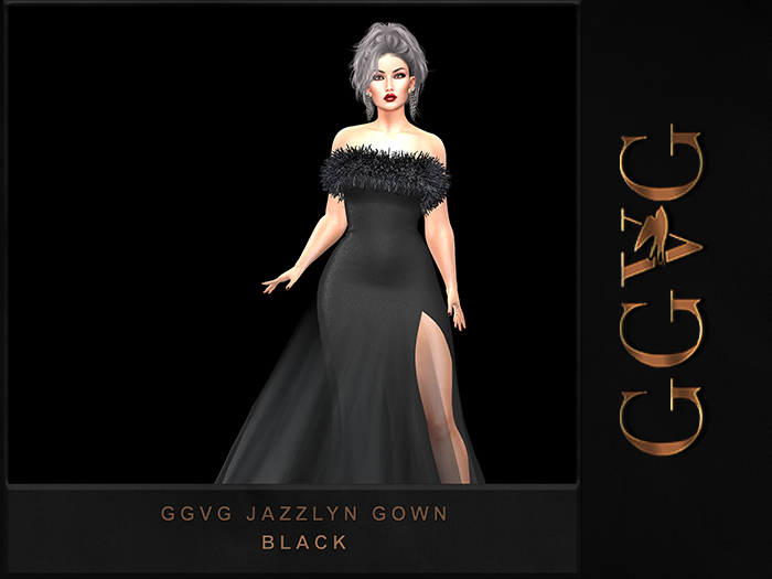 Second Life Marketplace - GGVG JAZZLYN GOWN BLACK