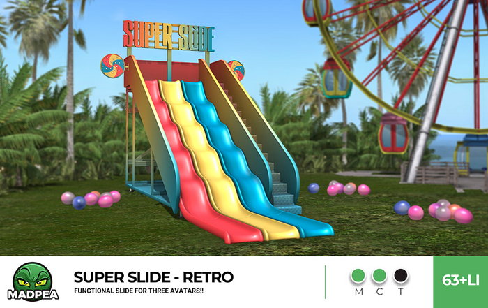 Second Life Marketplace - MadPea Super Slide - Retro