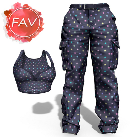 Second Life Marketplace - LEGACY + PERKY Baggy Pants Outfit Stars