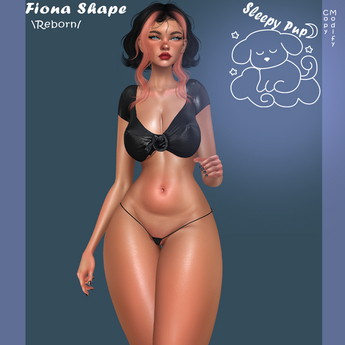 Second Life Marketplace - {SleepyPup} Fiona Shape ~ LeLutka/Evo x Raven Head [Reborn shape ...