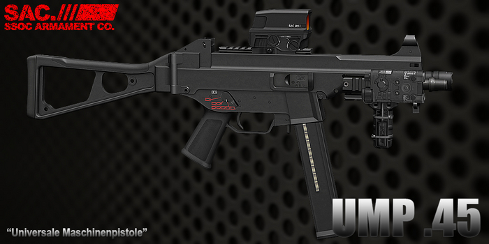 Second Life Marketplace - MESH[SAC] UMP .45 SMG v1.16 Full Box