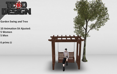 Second Life Marketplace - Garden Swing (Menu Animation Poses) ~ Mesh