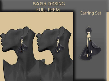 Second Life Marketplace - SaGa Design NEW FULL PERM Earring 032