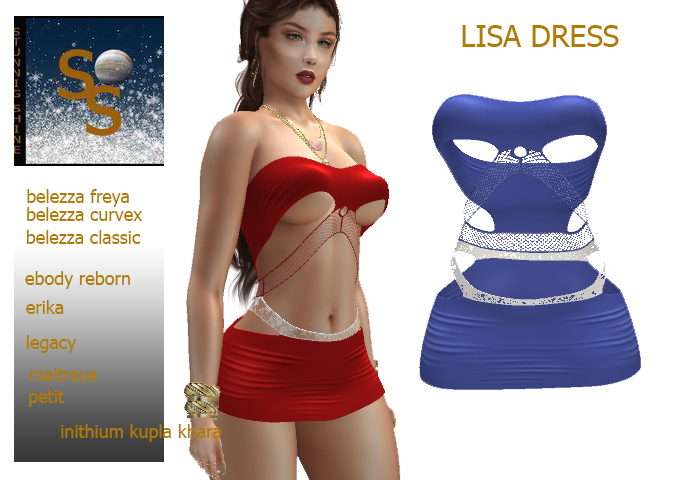 Second Life Marketplace - [ SS ] Lisa dress ( BLUE )