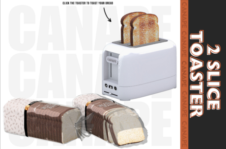 Second Life Marketplace - [Canape] 2 Slice Toaster Set - WHITE