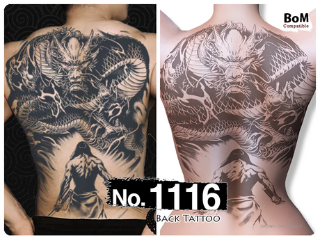 Second Life Marketplace - (Back Tattoo) No.1116