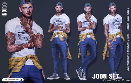 Second Life Marketplace - [InDiGo] Joon Breathing & Static Stands Set