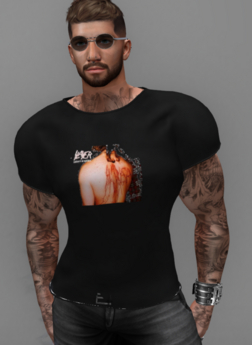 Second Life Marketplace - Slayer Carved Album Cover Legacy T-Shirt