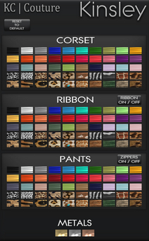 Second Life Marketplace - *DEMO* -KC- KINSLEY SET / 50 TEXTURES FATPACK