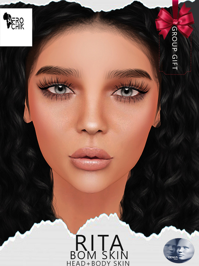 Second Life Marketplace - RITA BOM Skin / GENUS [GIFT]