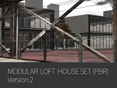 Second Life Marketplace - MODULAR LOFT HOUSE SET (PBR) BUILDERS PACK ...