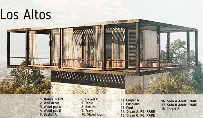 Second Life Marketplace - Concept} *01. Los Altos. House. RARE