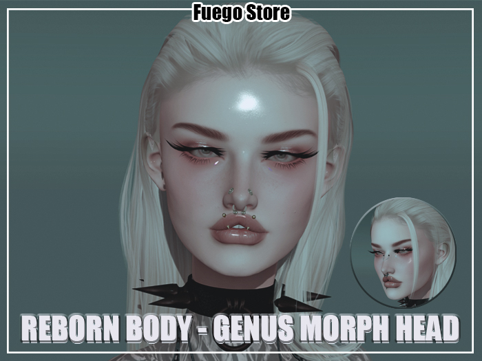 Second Life Marketplace - KIRA SHAPE - GENUS MORPH HEAD - REBORN ...