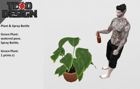 Second Life Marketplace - Plant and Spray Bottle (animated) ~ Mesh