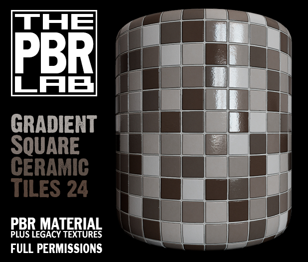 Second Life Marketplace - The PBR Lab - Gradient Square Ceramic Tiles ...
