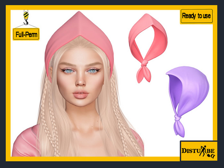 Second Life Marketplace - ::DisturbeD:: Kawaii Bandana - FULL PERM MESH