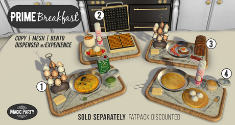 Second Life Marketplace - PRIME Breakfast [FATPACK] SAVE 30% [BENTO]