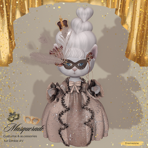 Second Life Marketplace - Masquerade - costume/acc. for Dinkie Avatar 1.9
