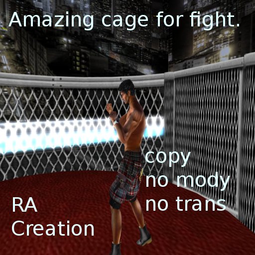Second Life Marketplace - cage fight 4 with animate door