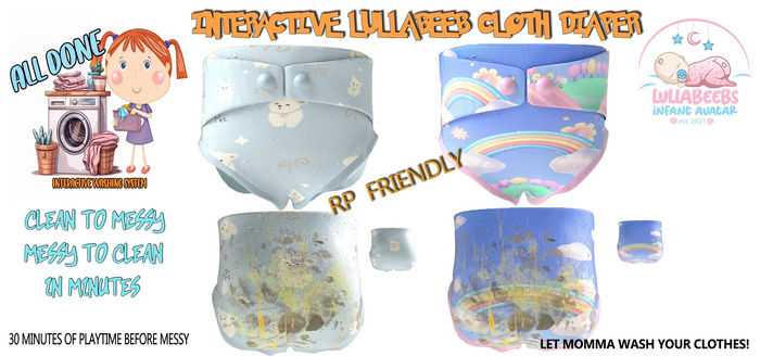 Second Life Marketplace - ALL DONE Interactive Lullabeeb Infant Girl ...