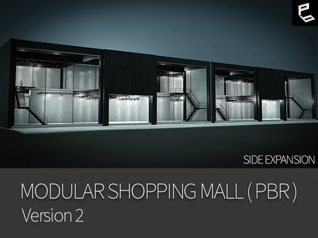 Second Life Marketplace - MODULAR SHOPPING MALL PACK (PBR) version 2
