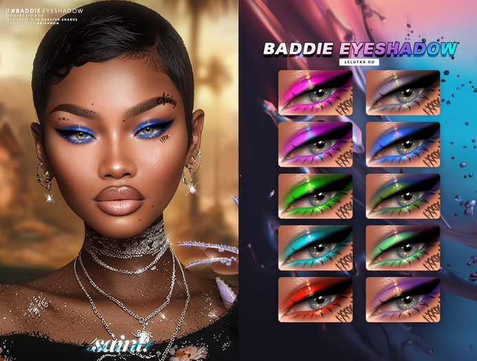 Second Life Marketplace - ! #saint. x evox - baddie eyeshadow (fatpack)