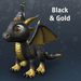 Second Life Marketplace - Dragoos Companion - New Year 2024 Black & Gold