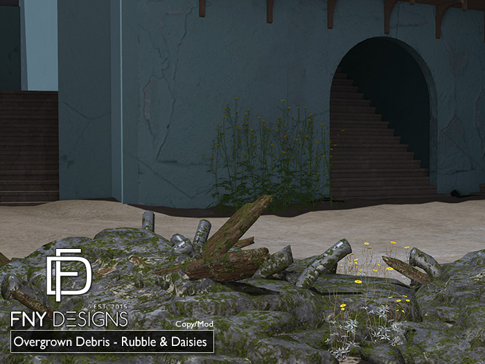 Second Life Marketplace - :FNY: Designs - Overgrown Debris - Rubble ...