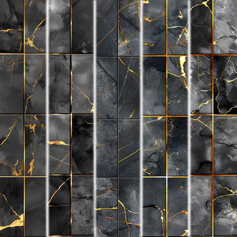 Second Life Marketplace - 5pc Charcoal grey and gold tiles seamless ...