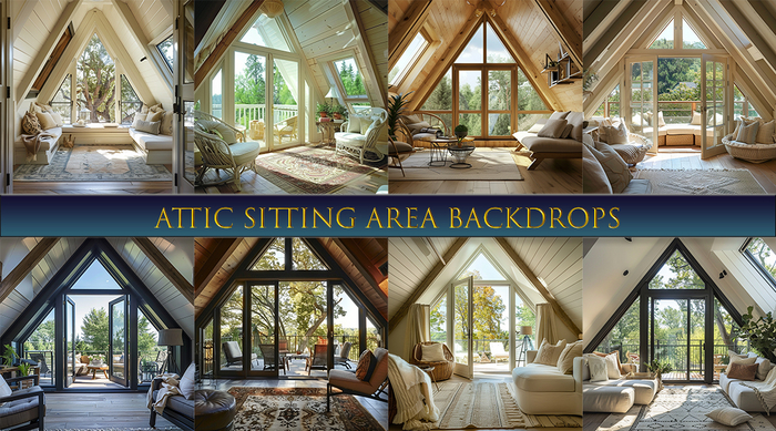 Second Life Marketplace - SATO - Attic sitting area Bogger backdrop ...