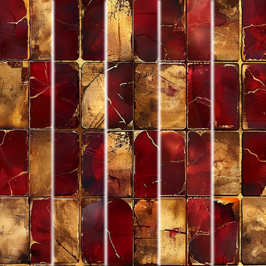 Second Life Marketplace - 5pc Burgundy red and gold tiles seamless ...
