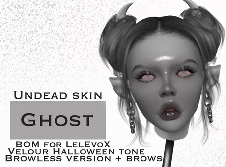 Second Life Marketplace - rSanity Undead skin (GHOST)