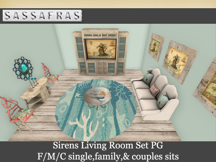 Second Life Marketplace - Sirens living room set PG {add}