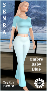 Second Life Marketplace - GoodVibes Senra Ombre Baby Blue Set