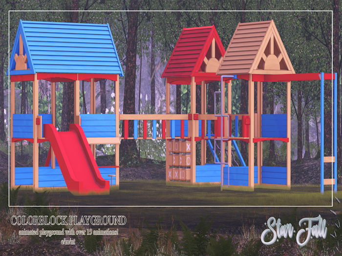 Second Life Marketplace - {Starfall} - Colorblock Playground