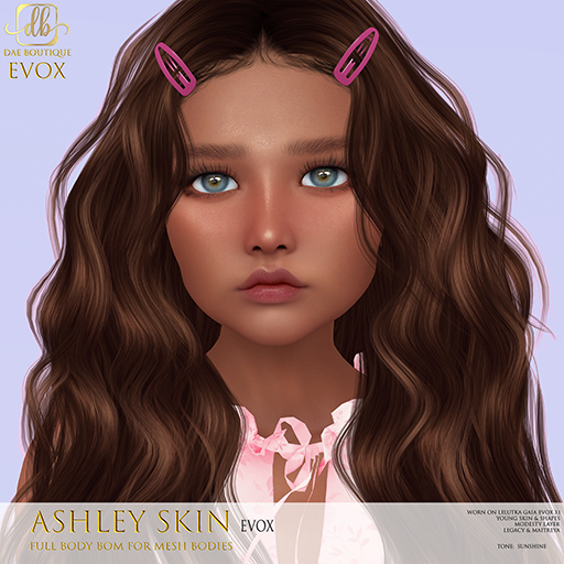 Second Life Marketplace - ASHLEY SKIN EVOX Full Body BOM SUNSHINE