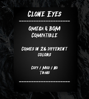 Second Life Marketplace - [Azai] - Clone Eyes Set