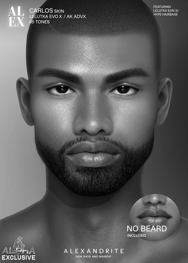Second Life Marketplace - ALEX - Carlos Skin (Evo X) / DEMO