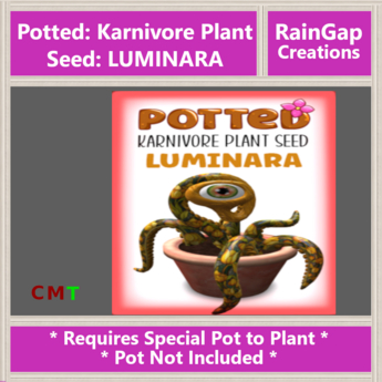 Second Life Marketplace - Potted: Karnivore Plant Seed: Luminara ACTUAL ...