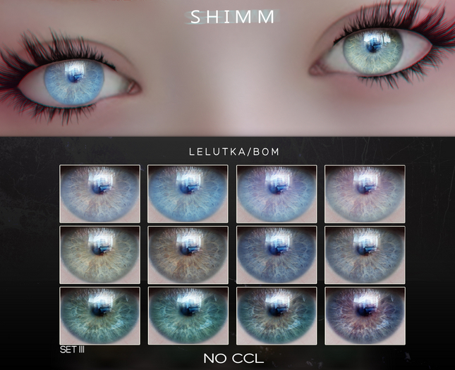 Second Life Marketplace - S H I M M / Lelutka Eyes Applier ~ BOM / CCL ...