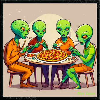 Second Life Marketplace - Aliens Pizza Chopsticks